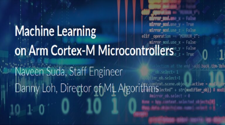Machine Learning On Arm Cortex M Microcontrollers The Infotech